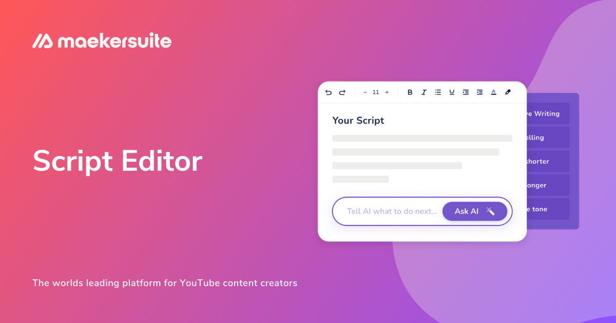 Maekersuite : Script Editor